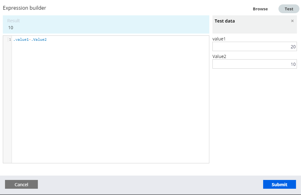 Function to find Difference between integers | Support Center